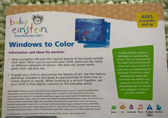 Baby Einstein – Windows to Color – – Booky Wooky