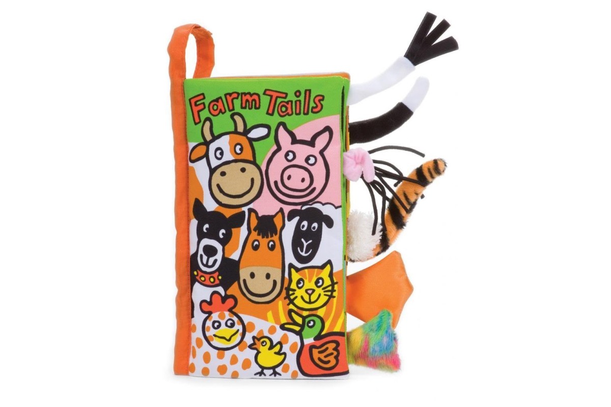 Animal Tails Cloth Book - Farm Tails Cloth Book – Cloth Books For Kids ...