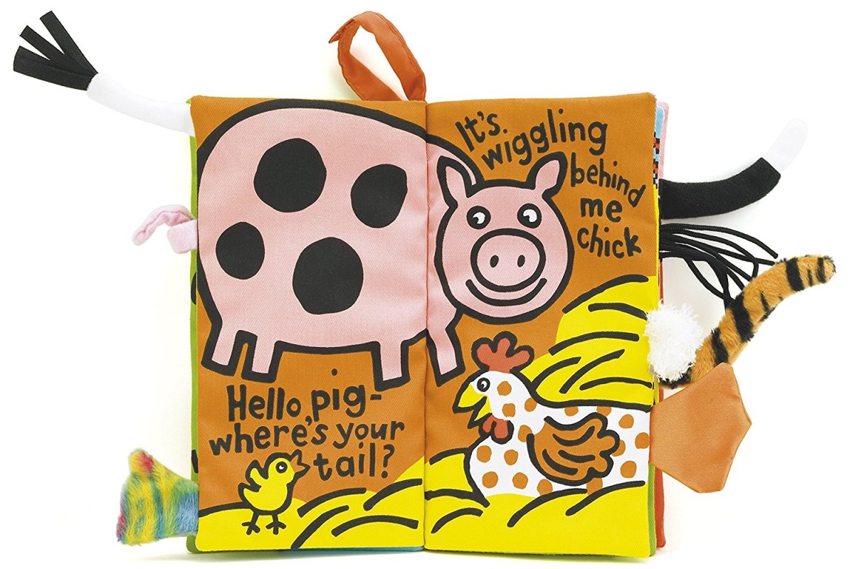 Animal Tails Cloth Book - Farm Tails Cloth Book – Cloth Books For Kids ...