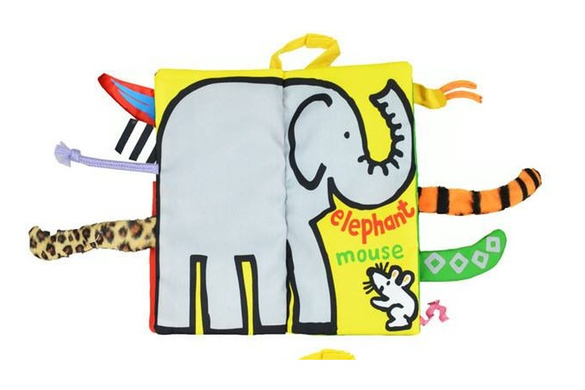 Animal Tails Cloth Book - Jungly Tails Cloth Book – Cloth Books For ...