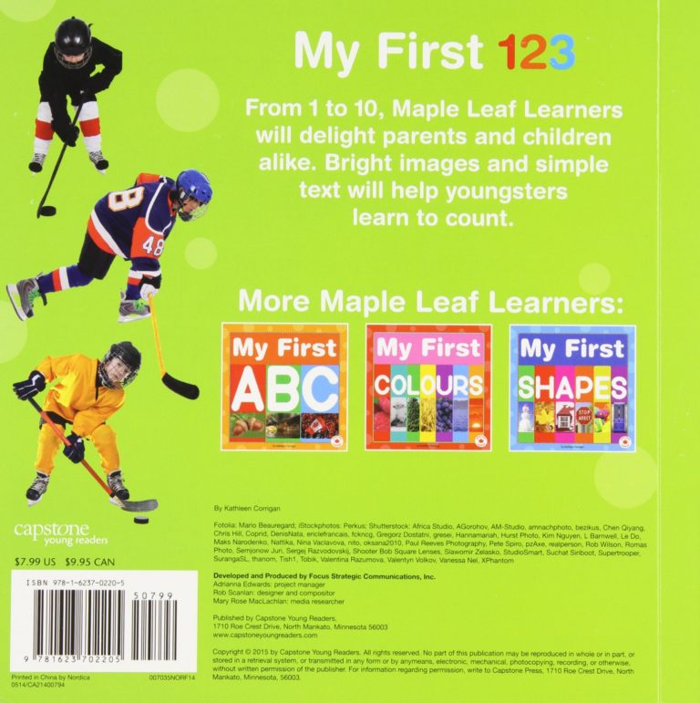 My First Boardbook Maple Leaf Learners – My First 1 2 3 – – Booky Wooky