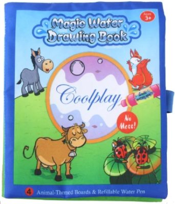 Reusable Magic water colouring book Animals Blue – – Booky Wooky