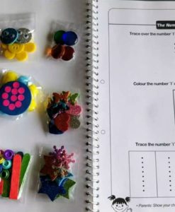 Numbers Worksheets with Craft Material – Activity Books For Kids ...