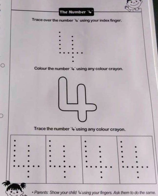 Numbers Worksheets with Craft Material – – Booky Wooky