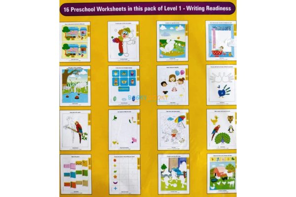 Writing Readiness Worksheets Level 1 Age3 – – Booky Wooky