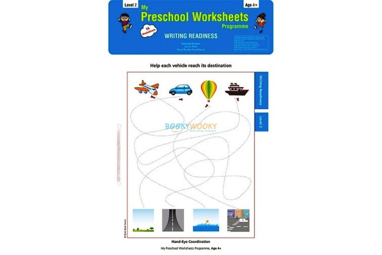 Writing Readiness Worksheets Level 2 Age4 – – Booky Wooky