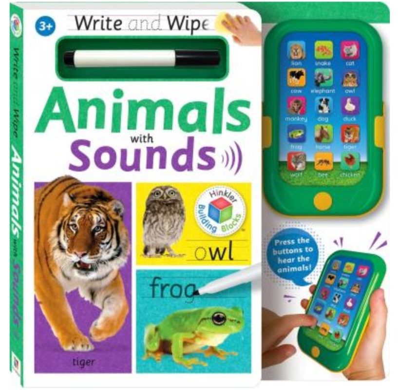 Write and Wipe – Animals with Sounds – – Booky Wooky