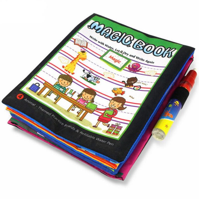 Reusable Magic water colouring book Marine Life – – Booky Wooky