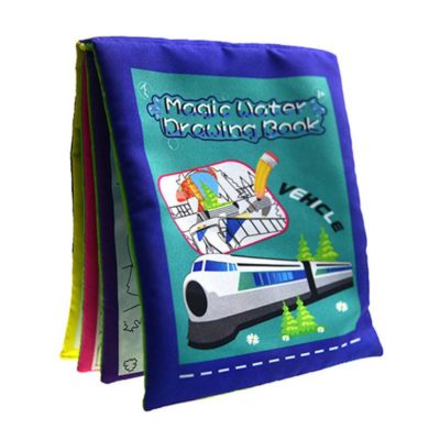 Reusable Magic water colouring book Vehicles – – Booky Wooky