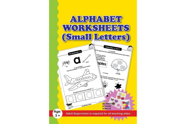 Small Letters Alphabet Worksheets with Craft Material – – Booky Wooky