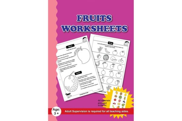 Fruits Worksheets with Craft Material – – Booky Wooky