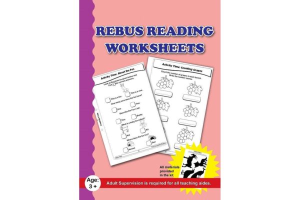 Rebus Reading Worksheets with Craft Material – – Booky Wooky