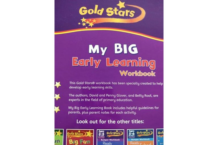 Gold Stars My Big Early Learning Workbook – Activity Books For Kids ...