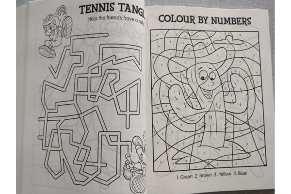 Jumbo Fun Colouring and Activity Book Blue – – Booky Wooky