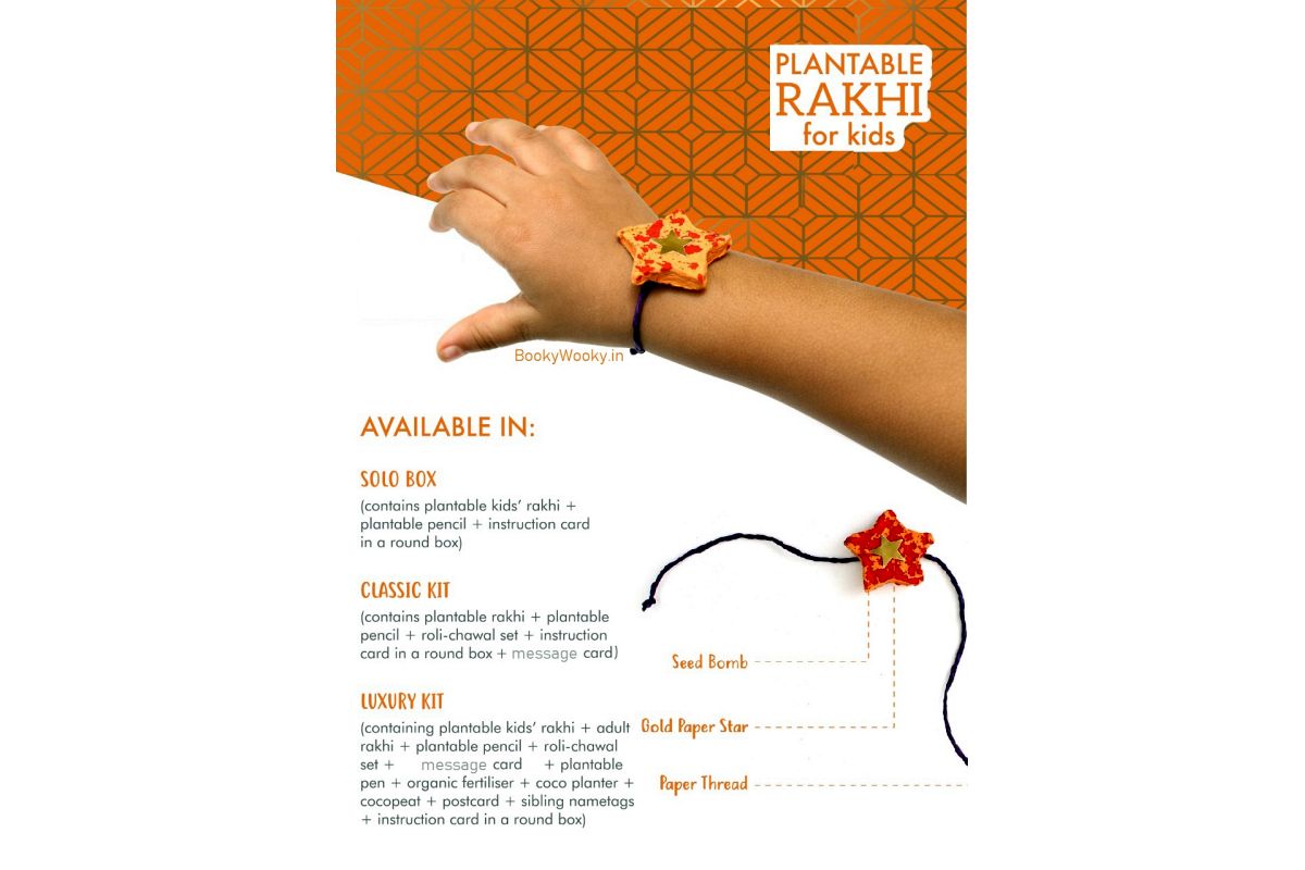 Plantable Rakhi with Seeds for Kids - 3 options – Festive Products For ...