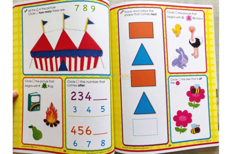 Little Thinkers Preschool Workbook Blue Dog – – Booky Wooky