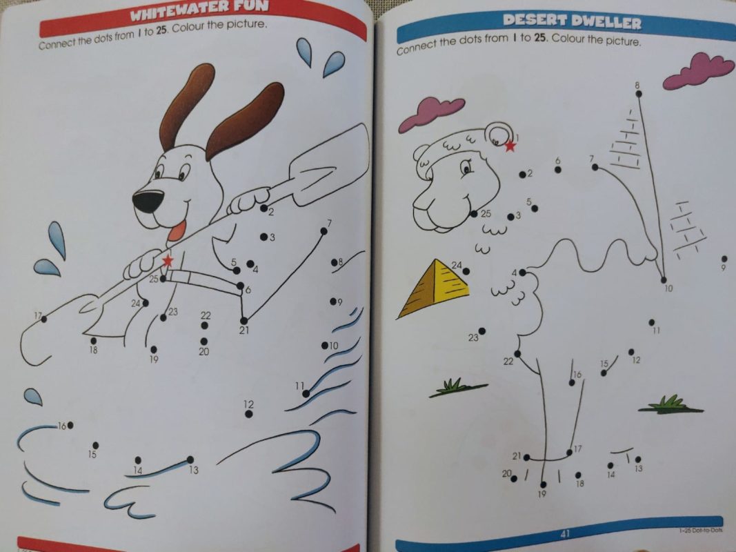 1-25 Dot to Dots Workbook – – Booky Wooky