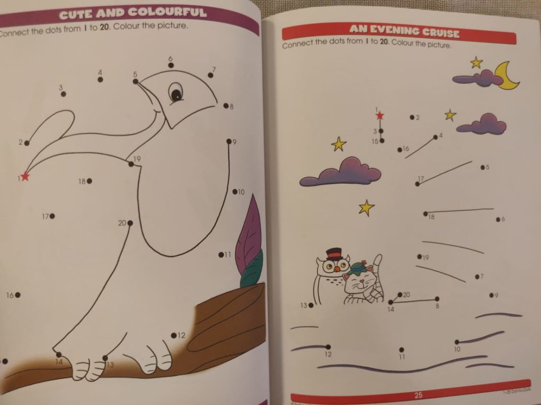 1-25 Dot to Dots Workbook – – Booky Wooky