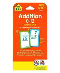 Addition 0-12 Flash Cards School Zone Flashcards
