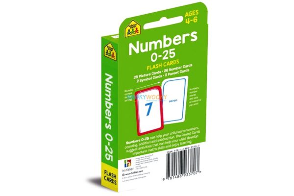 Numbers 0-25 Flash Cards – – Booky Wooky