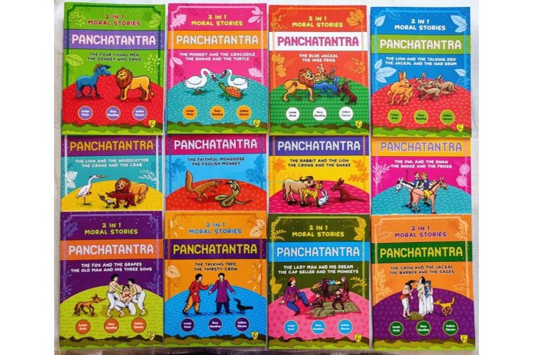 Panchatantra Rabbit & Lion/Crow & Snake 2in1 – – Booky Wooky