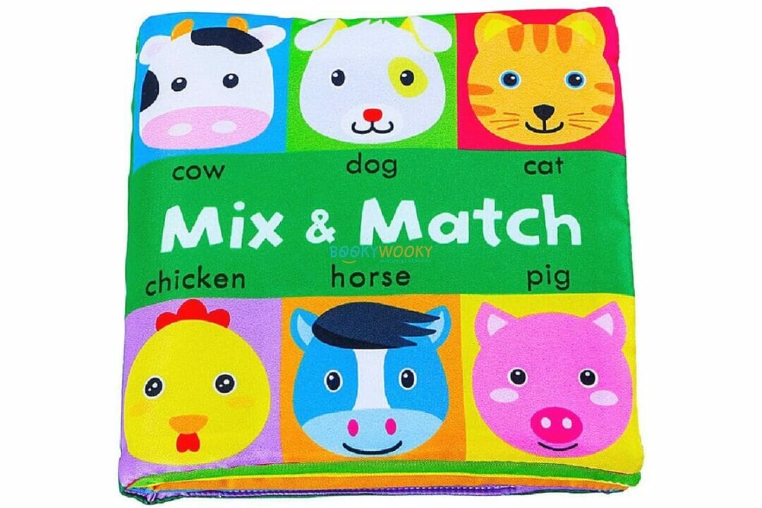 Mix and Match Cow Cloth Book – – Booky Wooky Mix and Match Cow Cloth Book – – Booky Wooky
