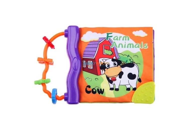 Rattle Book – Farm Animals – – Booky Wooky