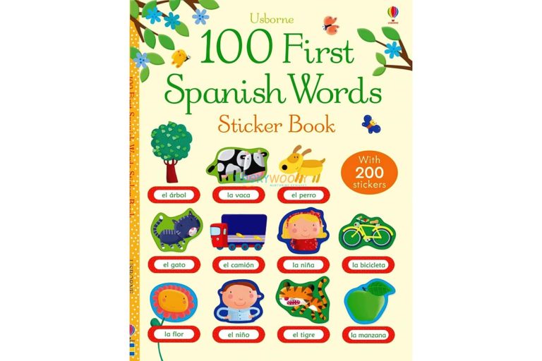 100 First Spanish Words Sticker Book – – Booky Wooky