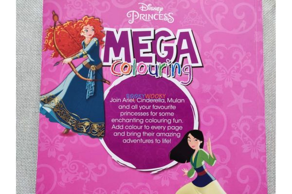 Mega Colouring Disney Princess – – Booky Wooky
