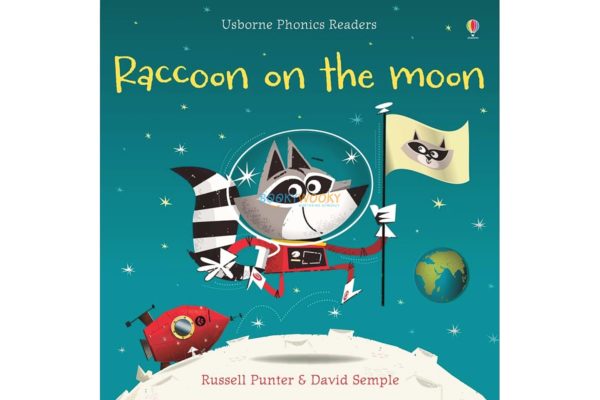 Raccoon on the Moon- Usborne Phonics Readers – – Booky Wooky