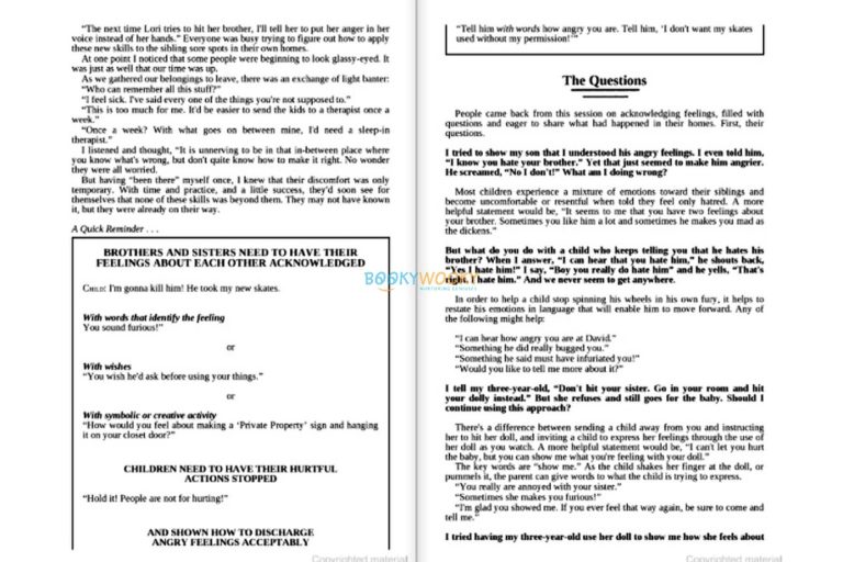 How to Talk Siblings without Rivalry – – Booky Wooky