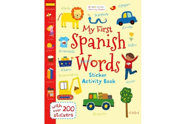 My First Spanish Words Sticker Activity – – Booky Wooky