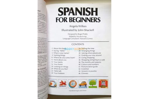 Spanish for Beginners by Usborne – Activity Books For Kids – Booky Wooky