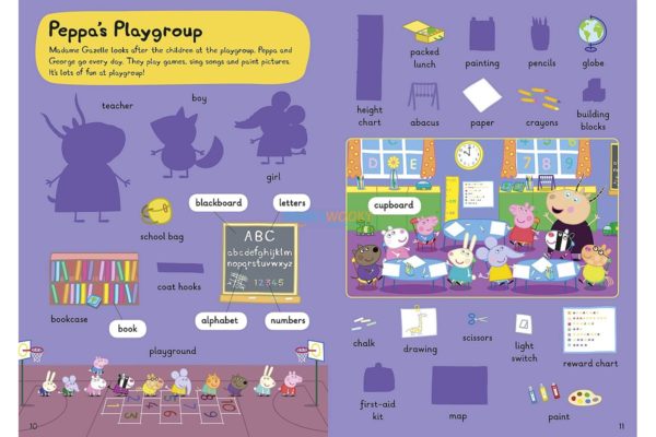 Peppa Pig: 1000 First Words Sticker Book – – Booky Wooky