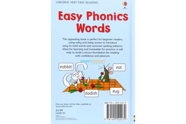 Easy Phonic Words English – Activity Books For Kids – Booky Wooky