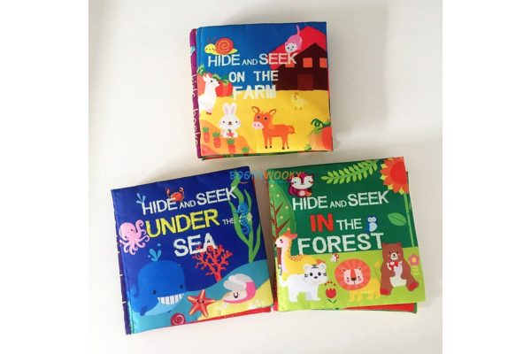 Hide and Seek Under the Sea with Flaps Cloth Book – – Booky Wooky
