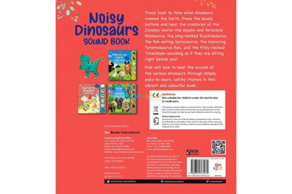 Noisy Dinosaurs Sound Book – – Booky Wooky
