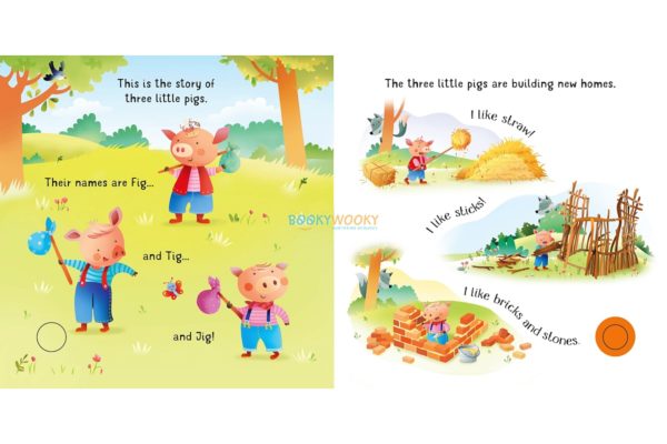 The Three Little Pigs Sound Book Usborne Listen and Read – – Booky Wooky
