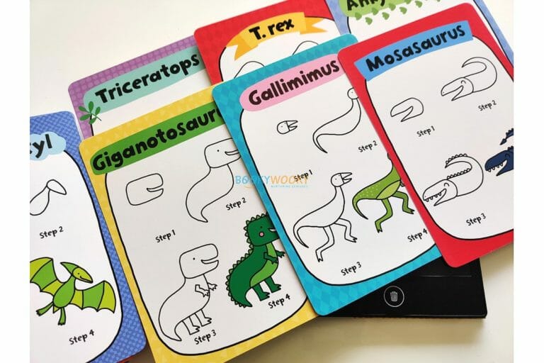 Dinosaurs LCD Tablet with Flashcards Pack – – Booky Wooky