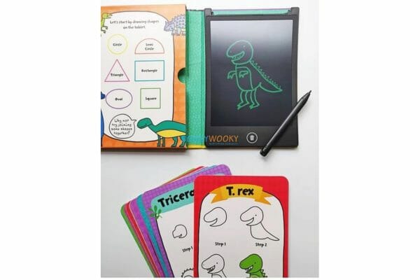 Dinosaurs LCD Tablet with Flashcards Pack – – Booky Wooky