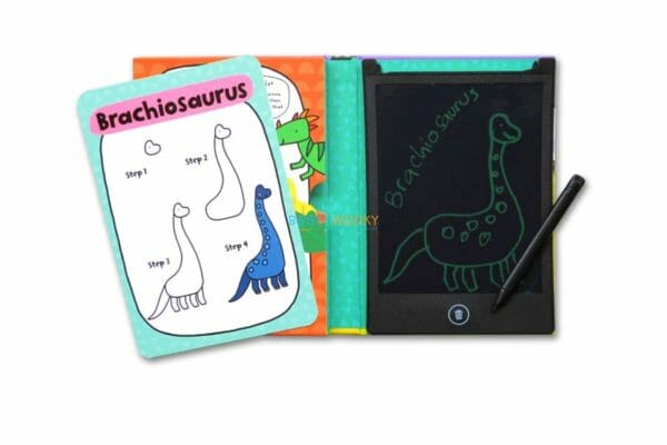 Dinosaurs LCD Tablet with Flashcards Pack – – Booky Wooky