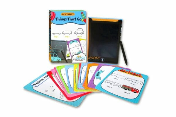 Things That Go LCD Tablet with Flashcards Pack – – Booky Wooky
