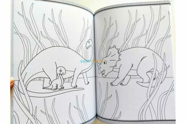 Mega Colouring Dinosaurs – – Booky Wooky