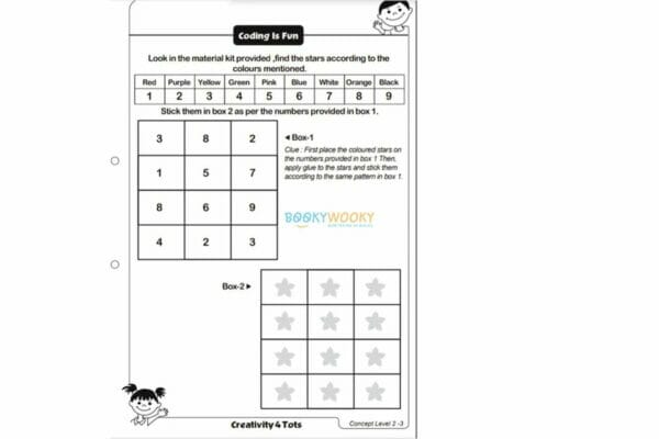 Concept Training Worksheets with Craft Material Level – 2 – – Booky Wooky