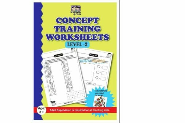 Concept Training Worksheets with Craft Material Level – 2 – – Booky Wooky