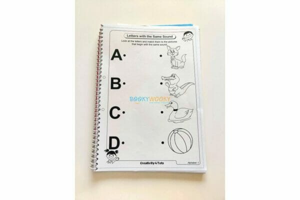 Alphabet Worksheets with sticker chart – – Booky Wooky