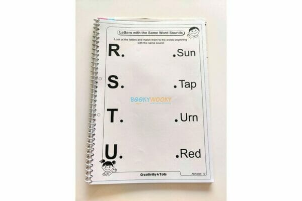 Alphabet Worksheets with sticker chart – – Booky Wooky