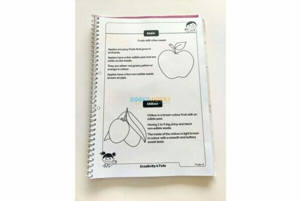Fruits Worksheets with Craft Material – – Booky Wooky
