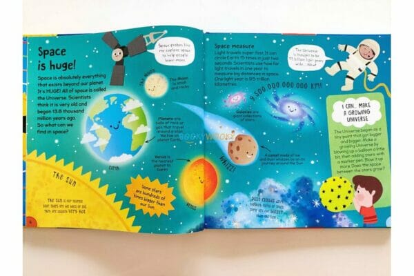 First Space Book with Poster – – Booky Wooky