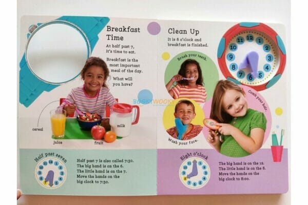 First Steps What’s the Time Clock Book – – Booky Wooky